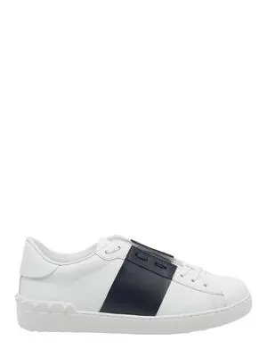 Valentino Garavani Valentino Garavani Open Leather Sneakers Black