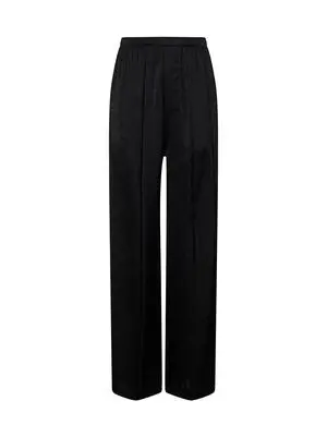 Balenciaga Black Jacquard Satin Pajama-style Trousers - Multicolor