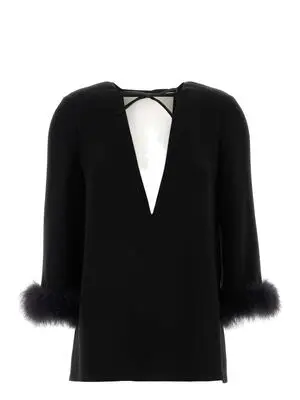 Valentino Garavani Silk Blouse - Black