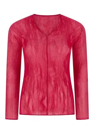 Issey Miyake Chiffon Twist 1 Top - Pink
