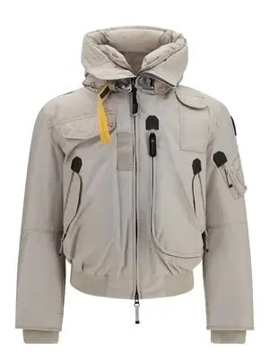 PARAJUMPERS Hooded Gobi Bomber Jacket - Gray