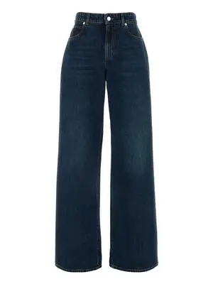 Alexander McQueen Denim Trousers - Multicolor