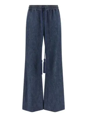 Valentino Garavani Vgold Denim Jeans - Blue