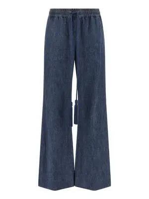 Valentino Garavani Vgold Denim Jeans - Blue