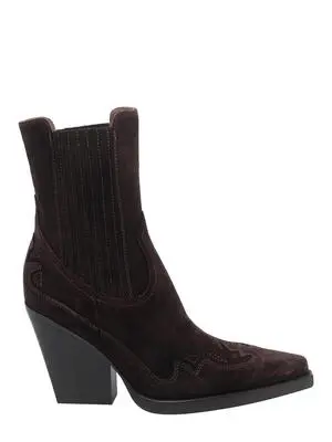 Paris Texas Dallas Texano Booties - Brown