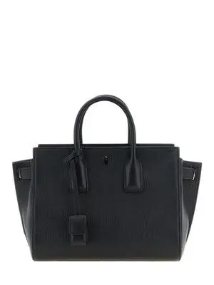 Saint Laurent Sac De Jour Grained Sheepskin Leather Handbag - Black