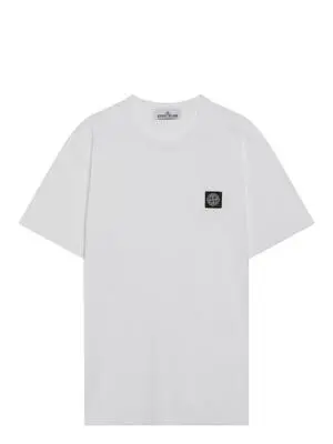 Stone Island Slim-fit Cotton T-shirt - White