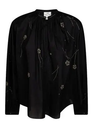 FORTE_FORTE Embroidered Cotton Blouse - Multicolor