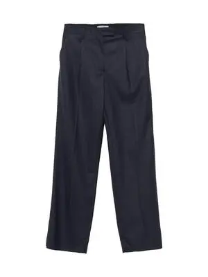 Prada Pinstriped Wool Trousers - Multicolor