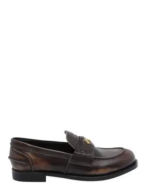 Miu Miu Penny Loafers - Brown