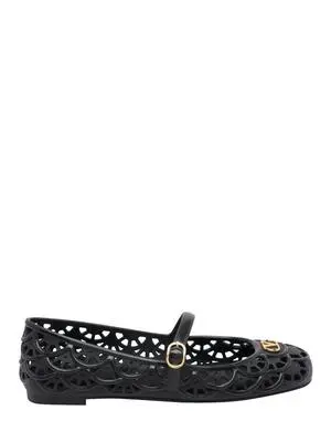 Valentino Garavani Rubber Flats - Black