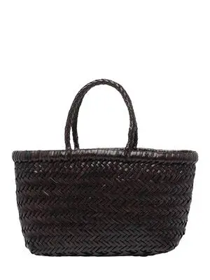 Dragon Diffusion Mini Flat Gora Handbag - Brown