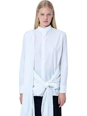 Yohji Yamamoto Draped Blouse - White
