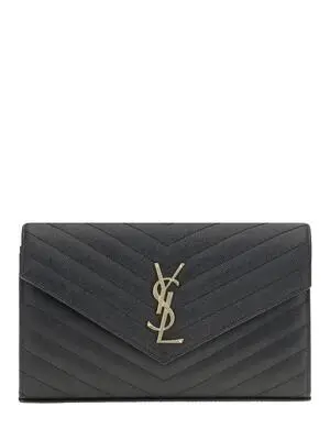 Saint Laurent Logoed Shoulder Bag - Black