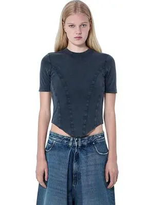 Balenciaga Cotton Jersey T-shirt - Blue