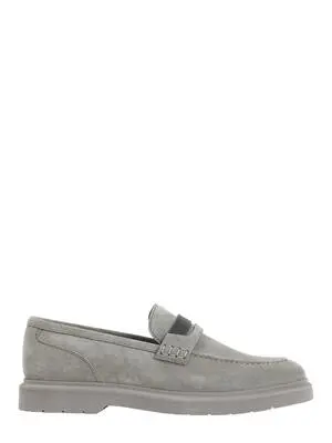 Brunello Cucinelli Brunello Cucinelli Leather Loafers Women Gray