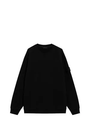 Stone Island Cotton Sweatshirt - Black