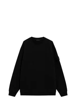Stone Island Cotton Sweatshirt - Black