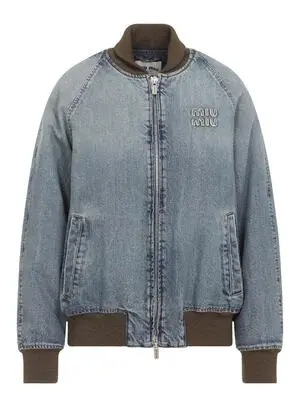 Miu Miu Blouson Jacket - Blue