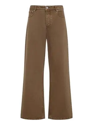 AMI Paris Large Fit Jeans - Brown