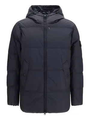Stone Island Crinkle Reps Ny Down Jacket - Blue