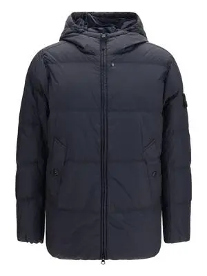 Stone Island Crinkle Reps Ny Down Jacket - Blue