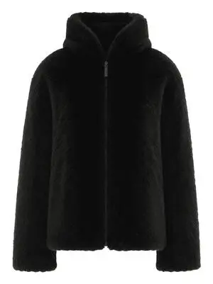 YVES SALOMON Reversible Shearling Jacket - Black