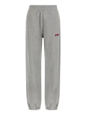 Off-White OFF-WHITE Logo Embroidery Joggers Gray