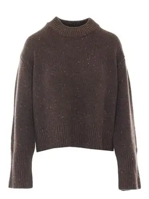 LISA YANG Tarie Sparkle Sweater - Brown