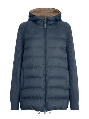 Brunello Cucinelli Nylon Midi Down Jacket - Multicolor