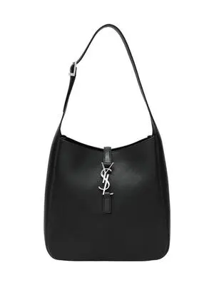 Saint Laurent Small Le 5 À 7 Leather Bag - Black