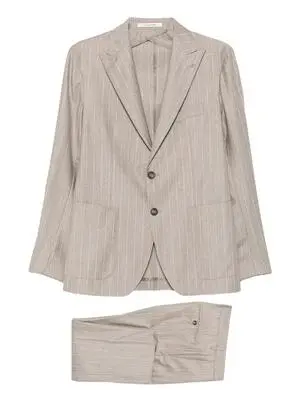 Tagliatore Grey Suits Single Breasted Suits - Gray