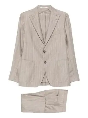 Tagliatore Grey Suits Single Breasted Suits - Gray