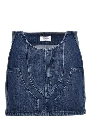 Off-White Motorcycle Miniskirt - Blue