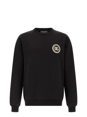 Dolce & Gabbana Dg Patch Sweatshirt - Black