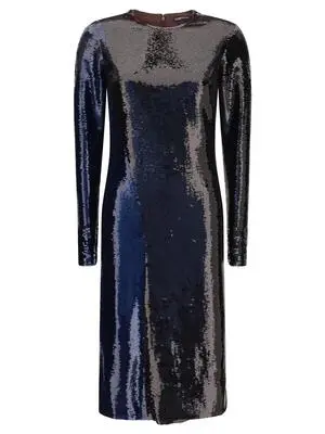 TOM FORD Two-tone Sequin Dress - Blue