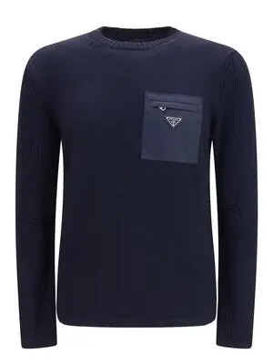 Prada Virgin Wool Sweater - Blue