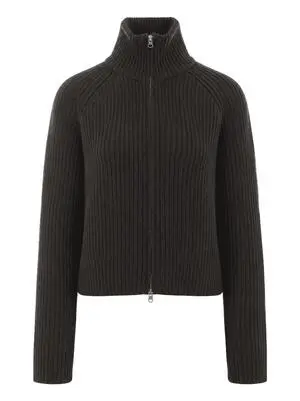 LISA YANG Sadie Zip Cardigan - Green