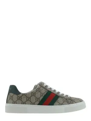 Gucci Sneakers With Gg Monogram And Web Detail - Multicolor