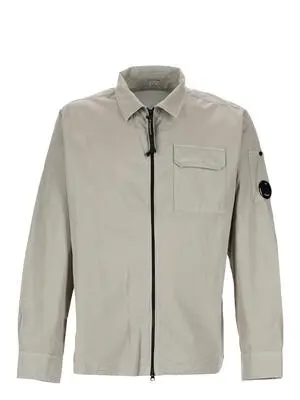 C.P. COMPANY Overshirt Con Zip - Gray