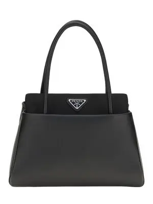 Prada Calf Leather Shoulder Bag - Black