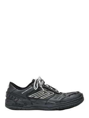 Balenciaga Hamptons Worn-out Sneakers - Black