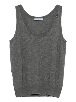 Prada Cashmere V-neck Vest - Multicolor