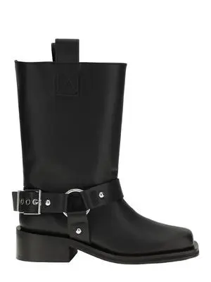 GANNI Biker Boots - Black