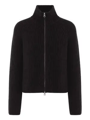 LISA YANG Sadie Zip Cardigan - Brown