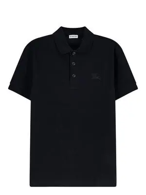 Burberry Cotton Polo Shirt - Black