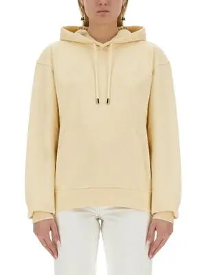 Jacquemus JACQUEMUS Logo Embroidered Hoodie Yellow