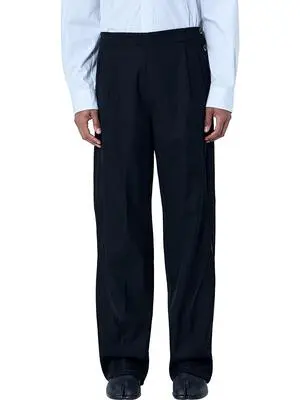 KIKO KOSTADINOV High-waisted Pleated Trousers - Black