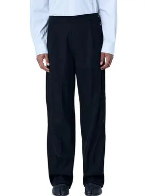 KIKO KOSTADINOV High-waisted Pleated Trousers - Black