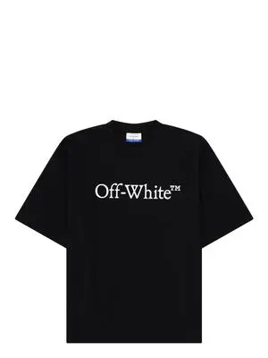 Off-White T-shirt With Logo - Black